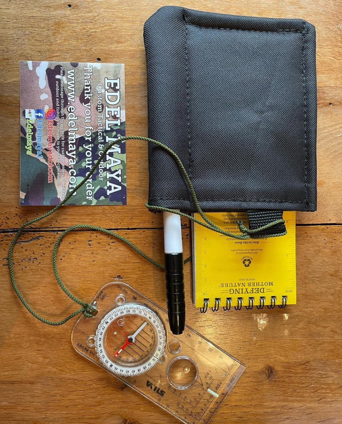 Padded Camouflage Compass and Notebook Protector Pouch – Edel Maya ...
